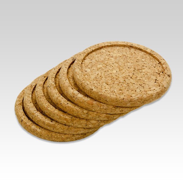 Round Cork Coasters - Boxed Set