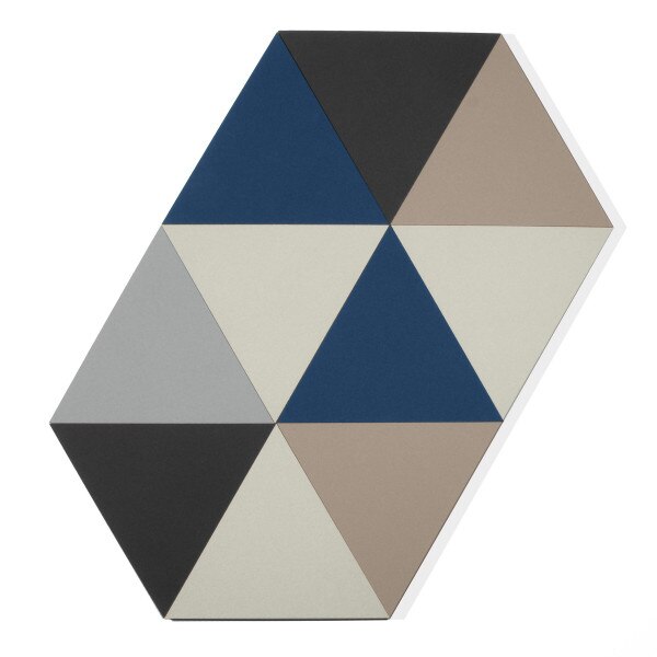 Triangular Colored Cork Wall Tiles